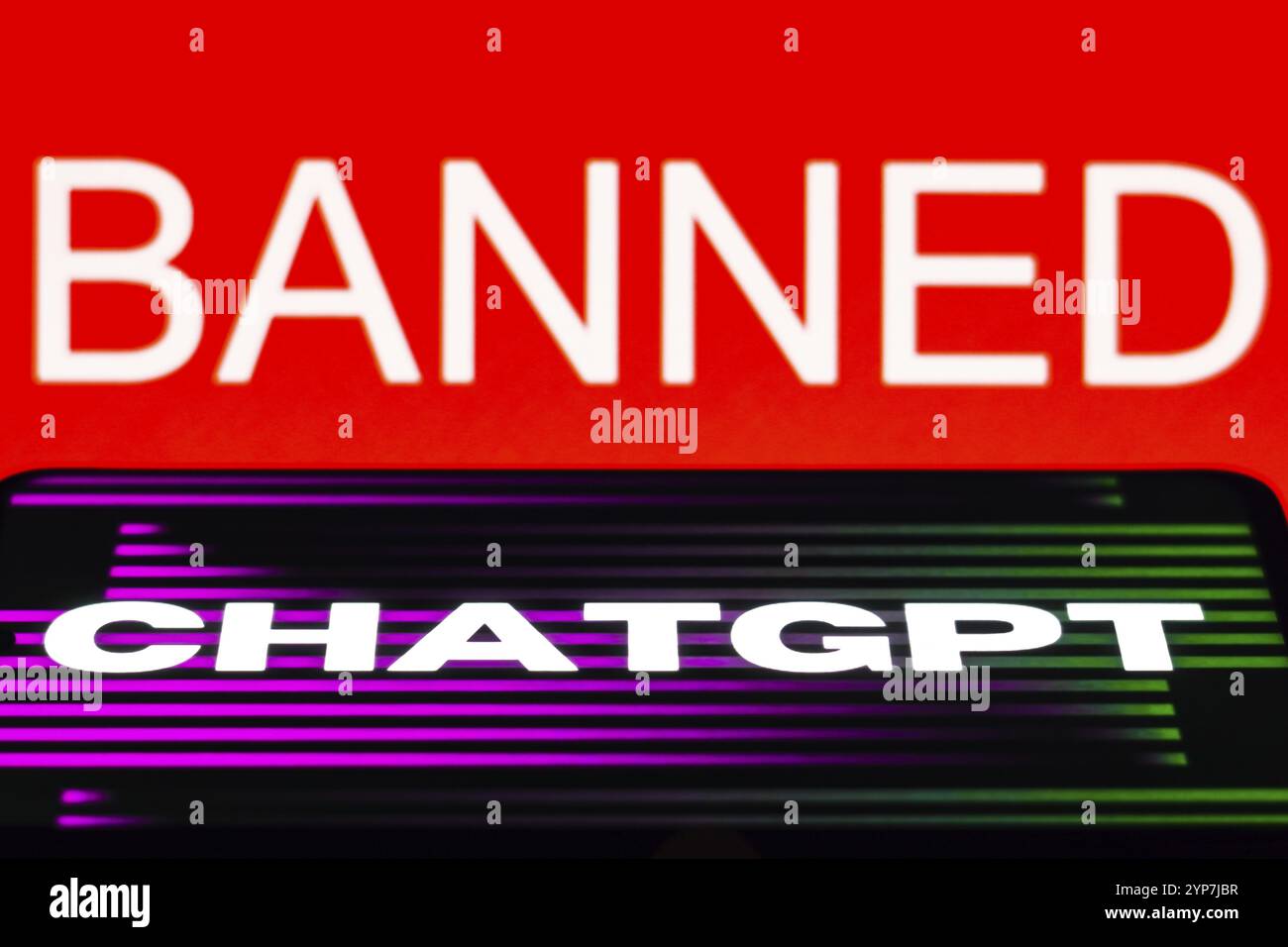 In this photo illustration, the ChatGPT logo is seen displayed on a ...