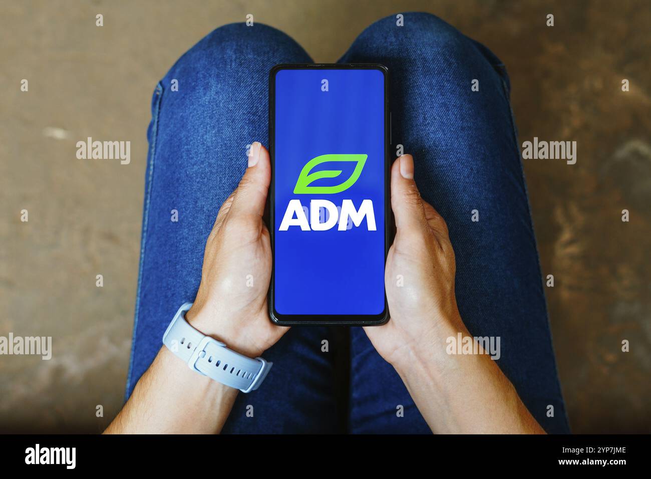 In this photo illustration, the Archer Daniels Midland Company (ADM ...