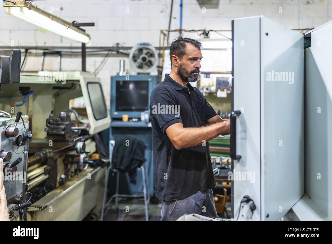 Quality control operator checks hi-res stock photography and images - Alamy