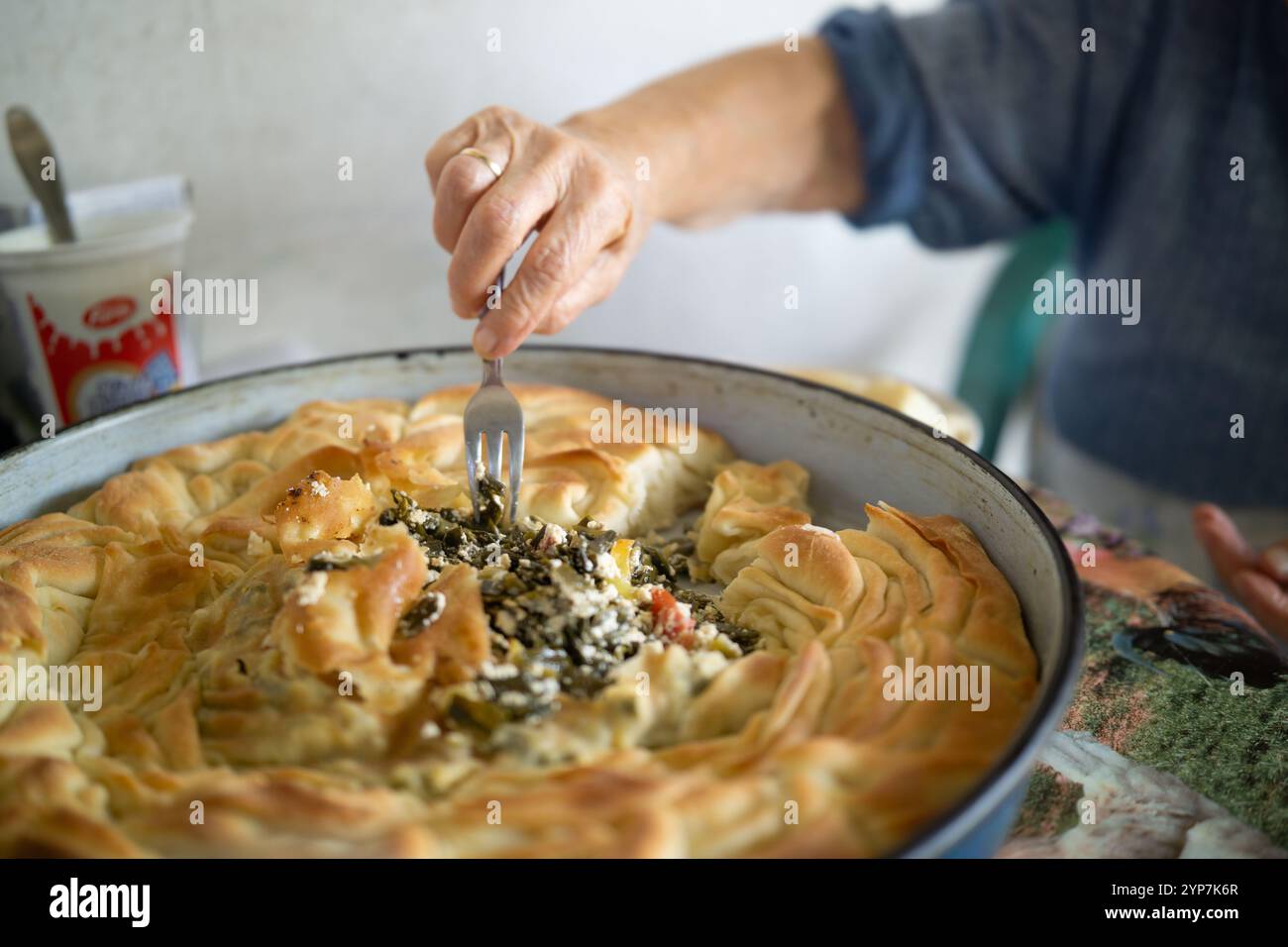 Hands woman eating traditional hi-res stock photography and images - Alamy