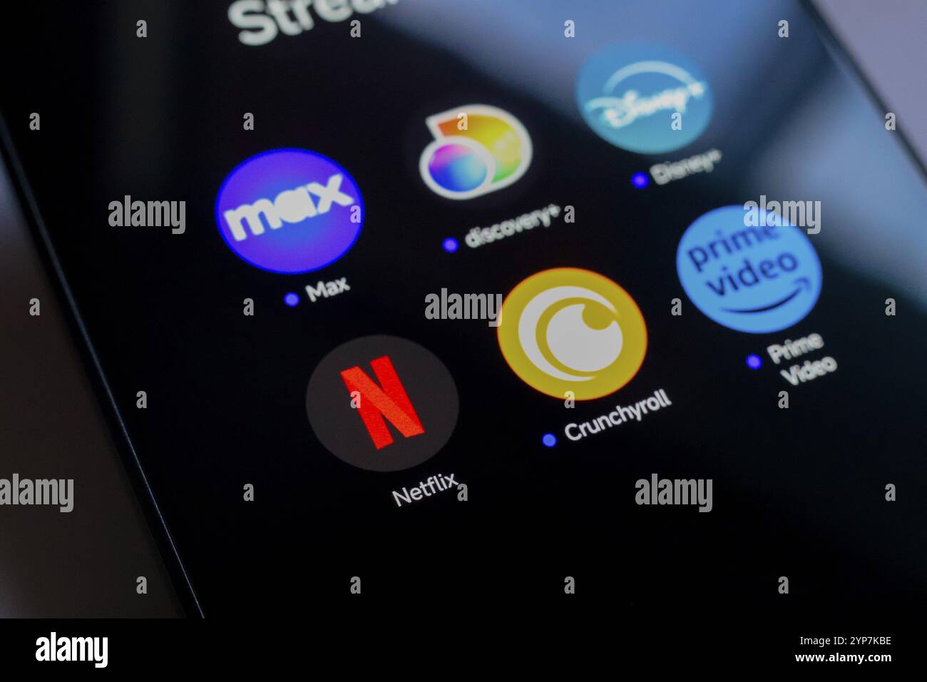 In this photo illustration, the logos of video streaming apps Max ...
