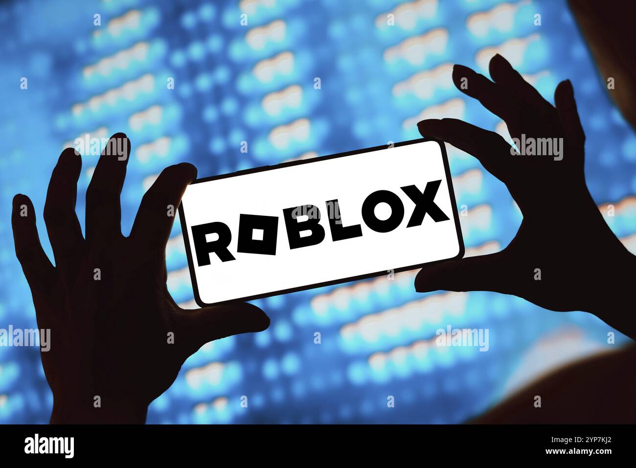 May 9, 2024, Brazil. In this photo illustration, the Roblox logo is ...