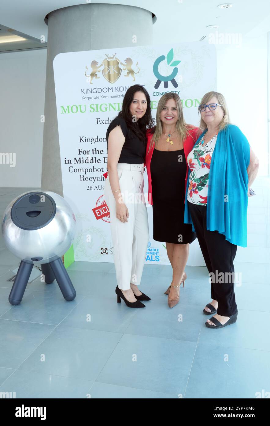 Kingdom Konsult CEO Catina Aghayan and Compocity CEO Dr. Emese Pancsa ...