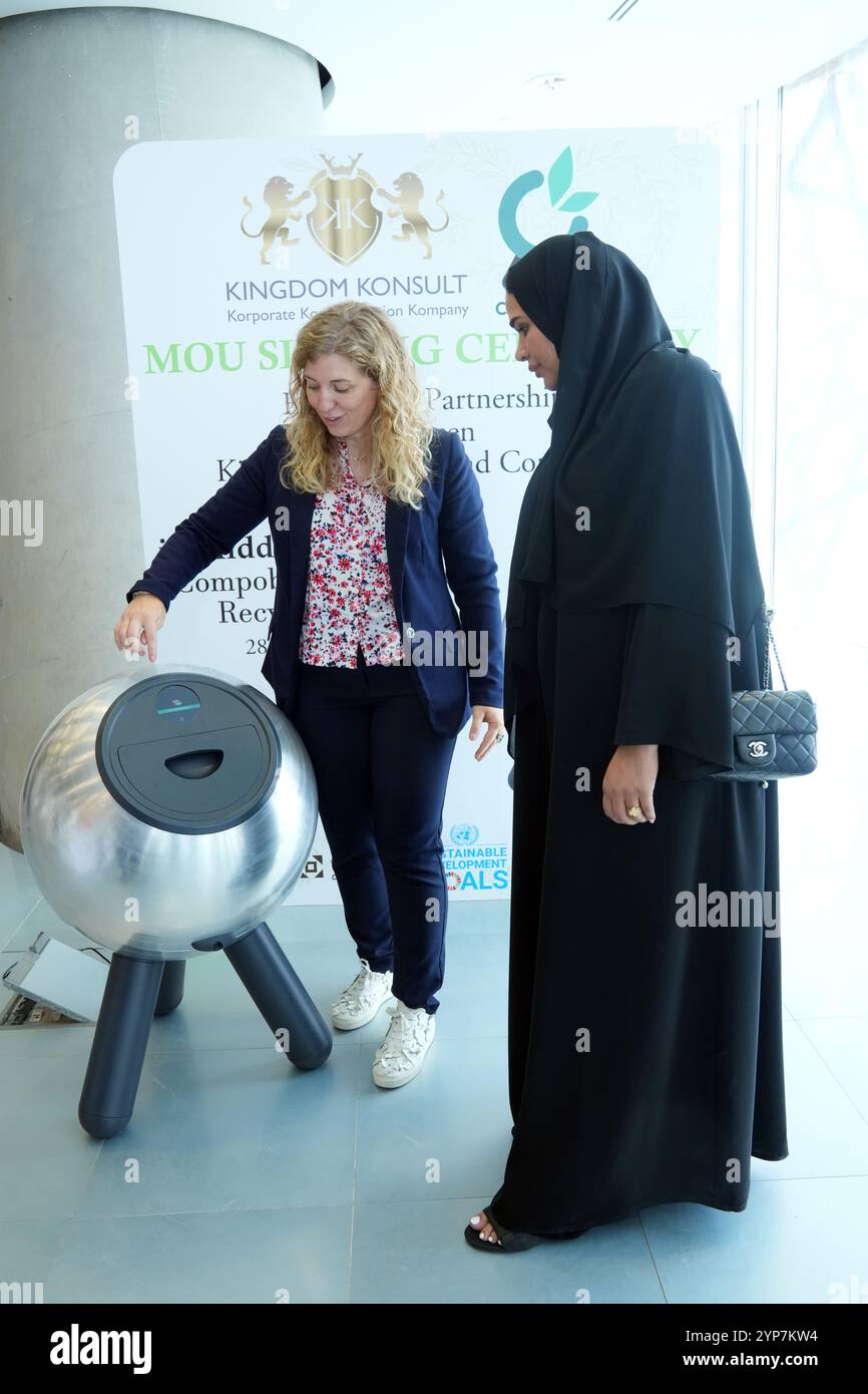 Kingdom Konsult CEO Catina Aghayan and Compocity CEO Dr. Emese Pancsa ...