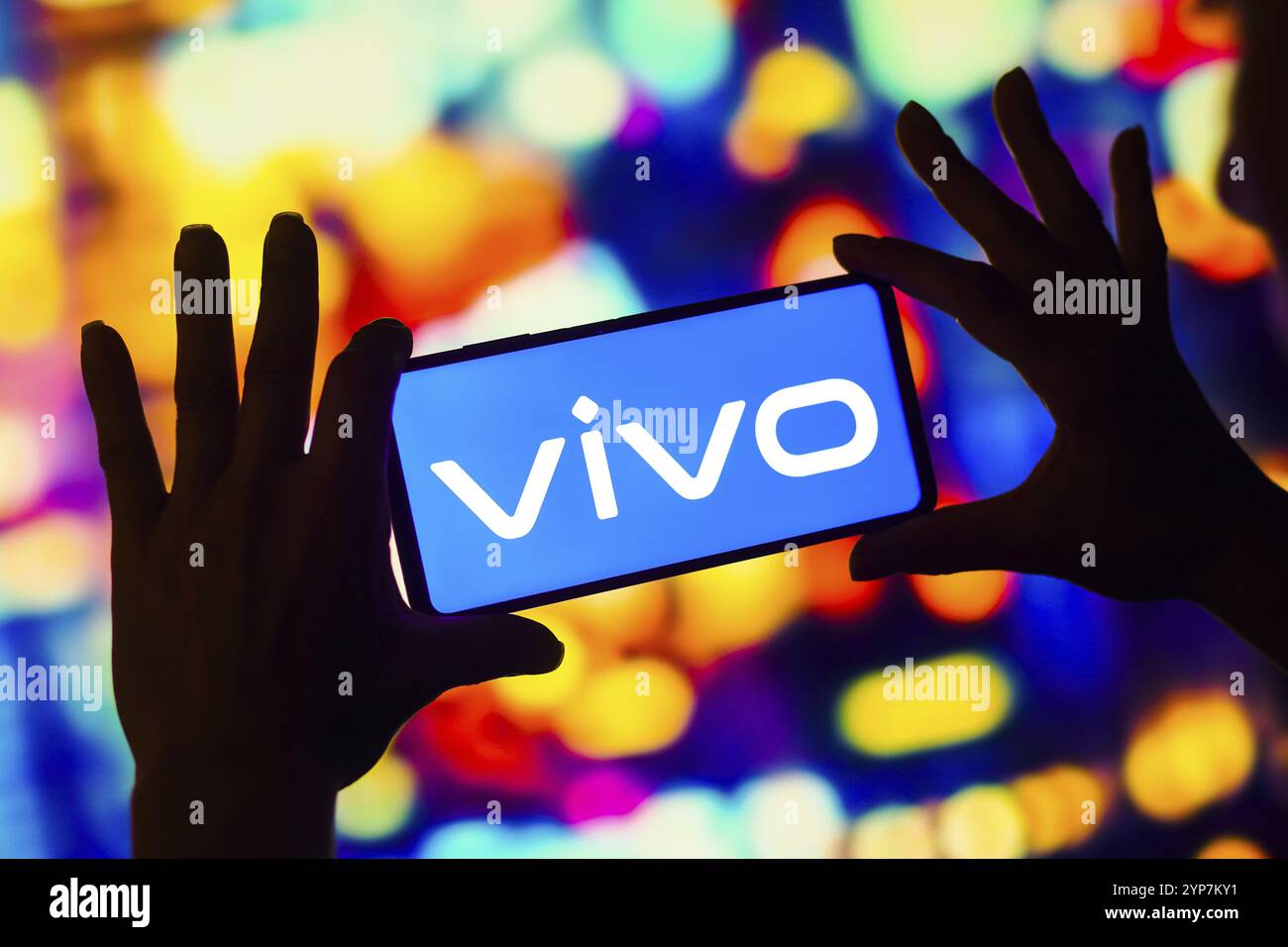 In this photo illustration, the Vivo Communication Technology logo is ...