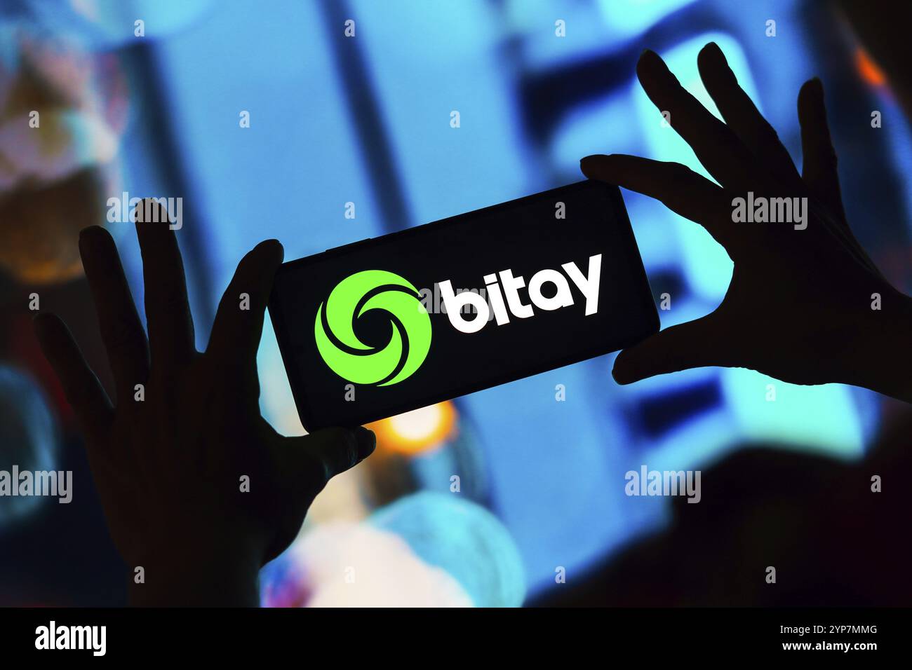 In this photo illustration, the Bitay logo seen displayed on a ...