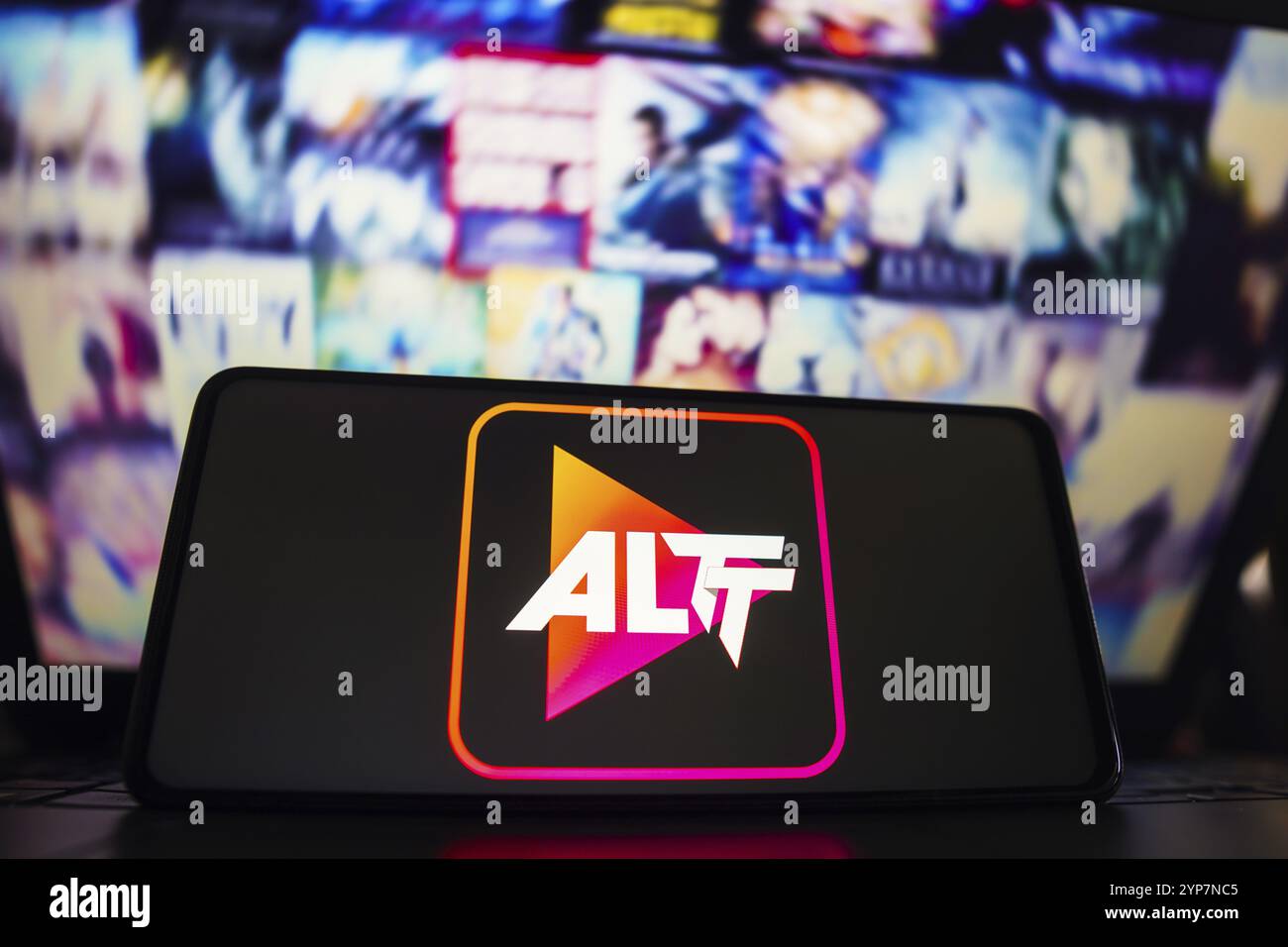 In this photo illustration, the ALT Balaji logo is displayed on a ...