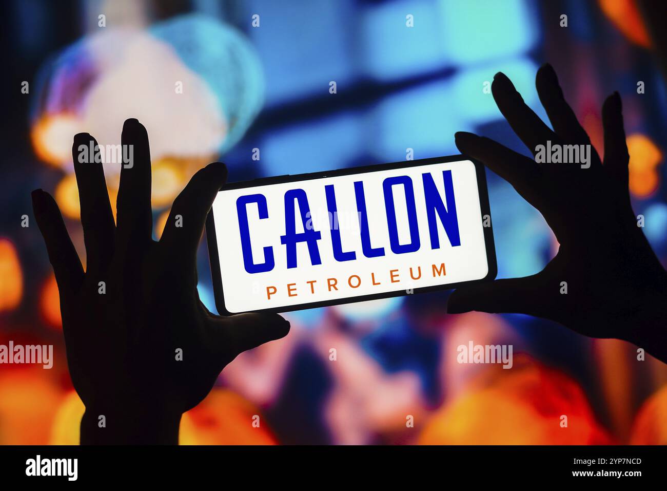 In this photo illustration, the Callon Petroleum Company logo is ...