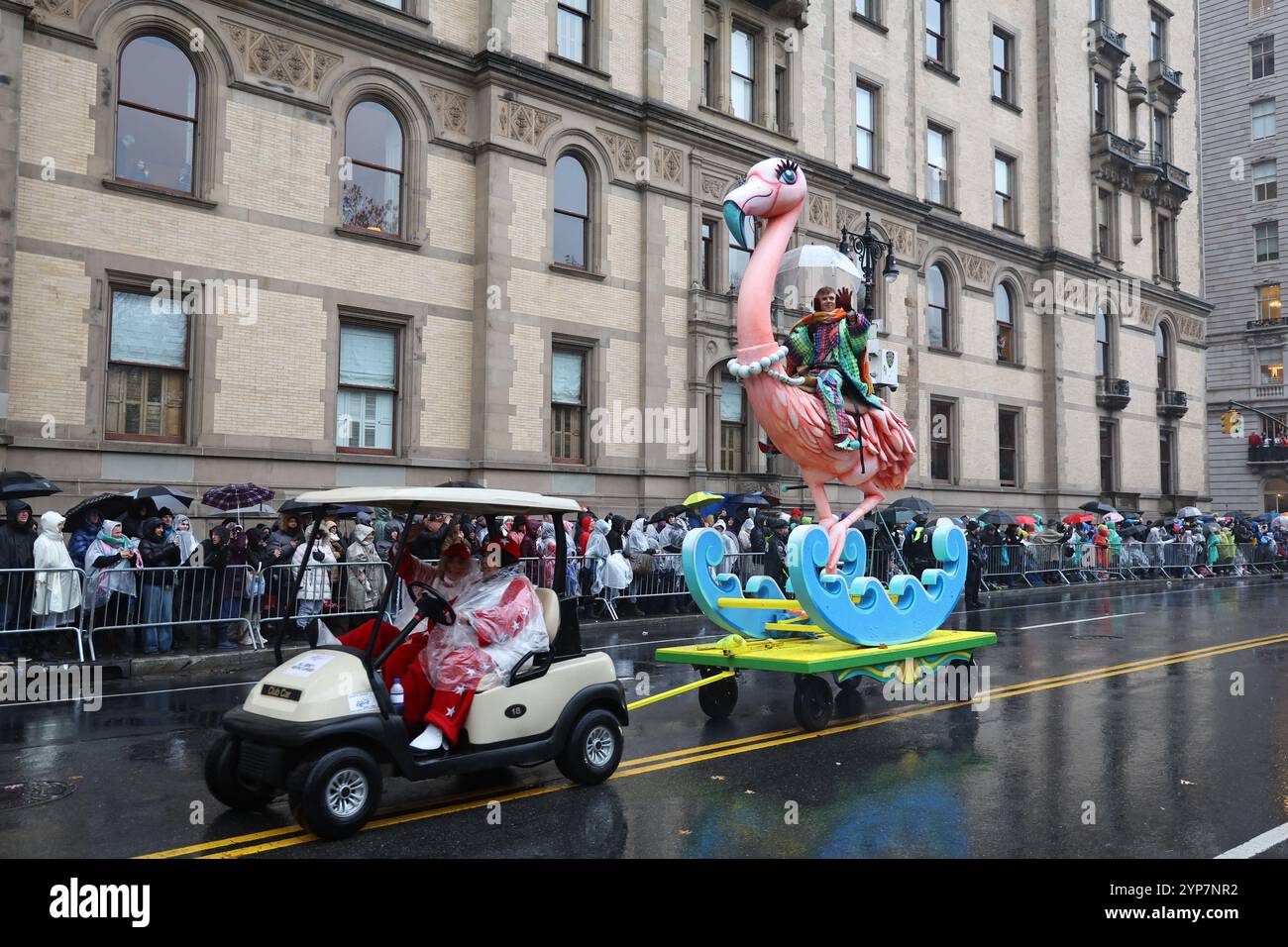 The Rocking Flamingo down Central Park West during The 98th Macy's ...
