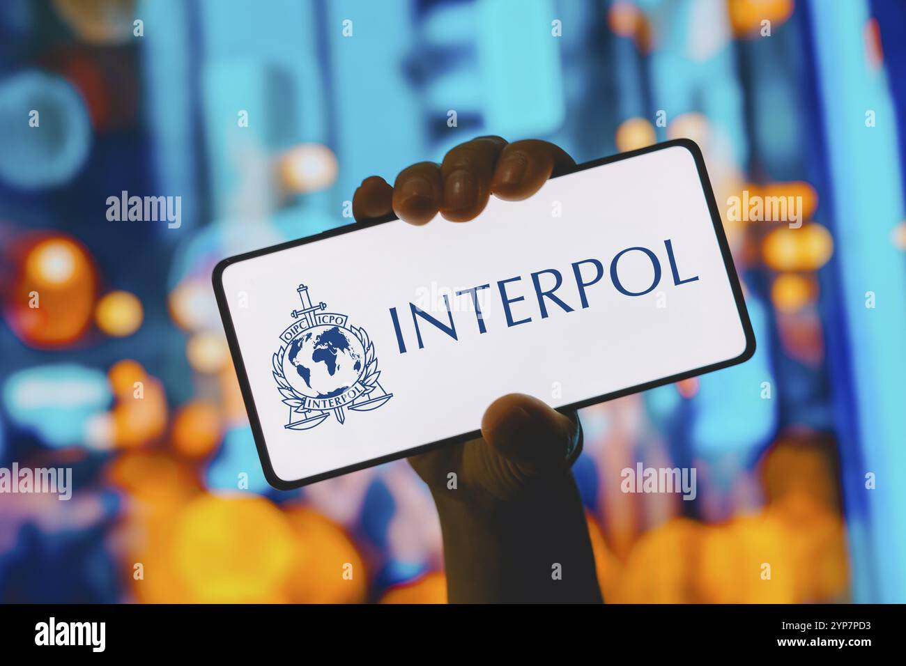 In this photo illustration, the International Criminal Police ...