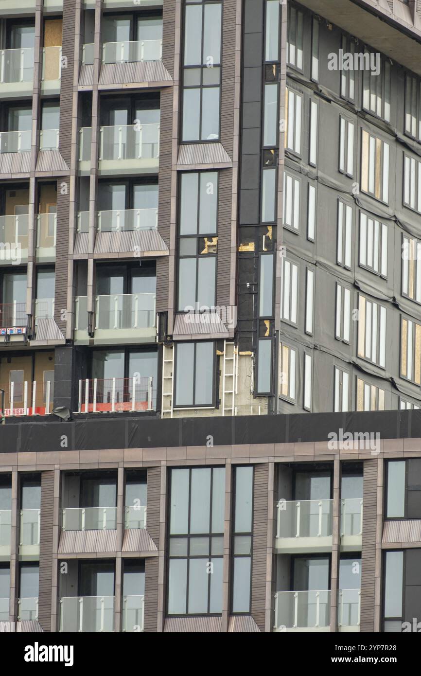 Modern high-rise concrete buildings, apartments Stock Photo - Alamy