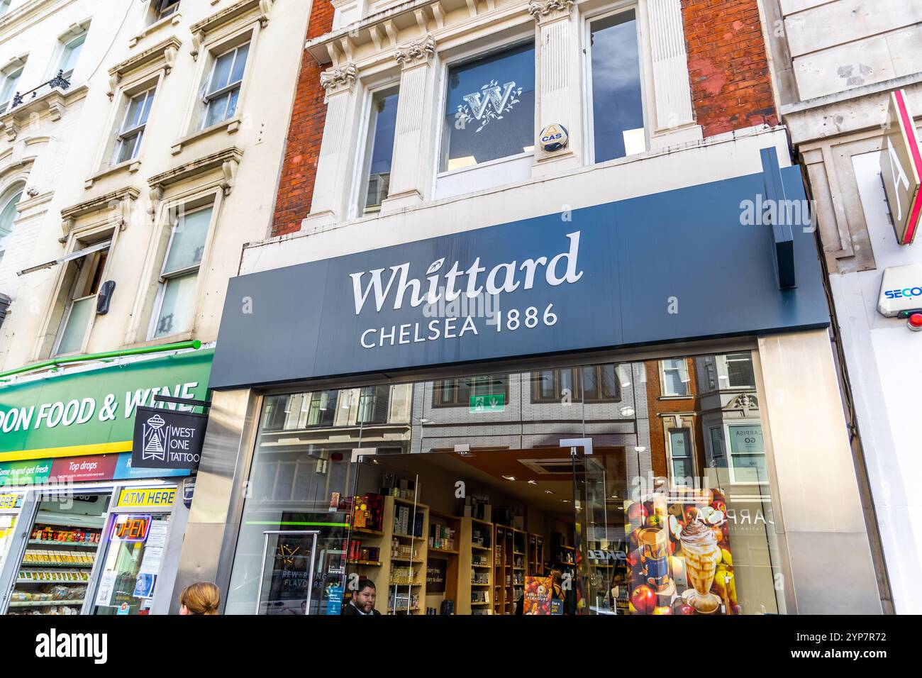 London, UK- September 19, 2024: Exterior of Whittard drink coffee tea ...