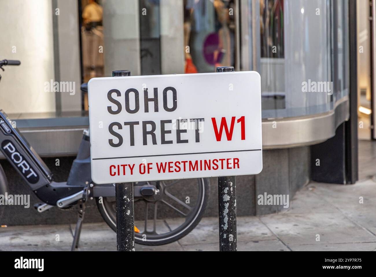 London, UK- September 19, 2024: Iconic W1 Soho Street Sign: A Piece of ...
