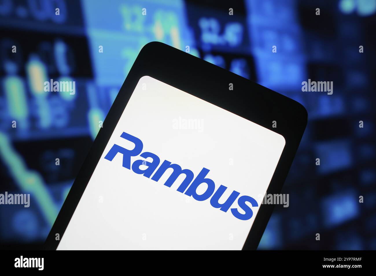 In this photo illustration, the Rambus Incorporated logo is displayed ...