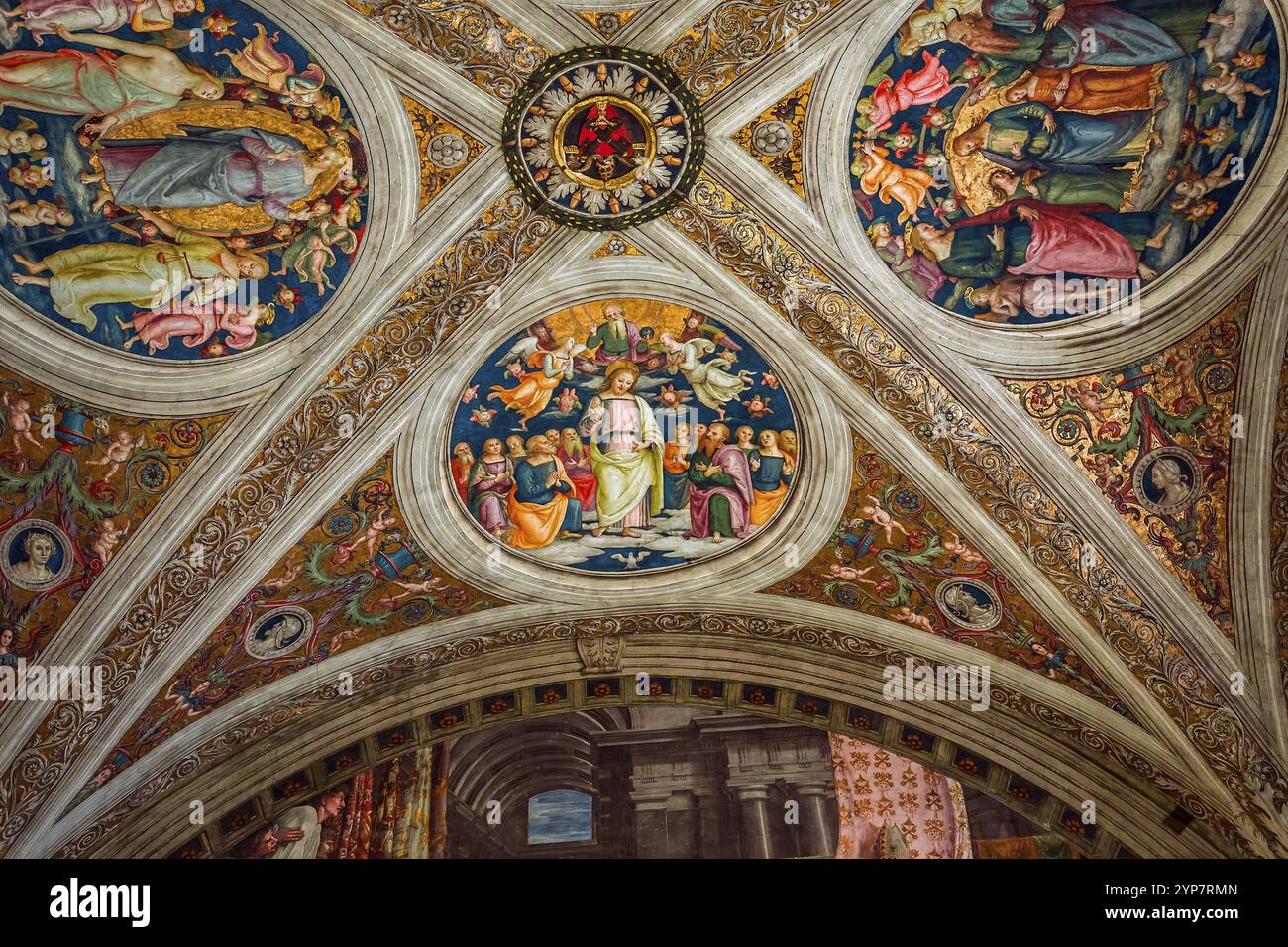 Vatican mural painting wall rome hi-res stock photography and images ...