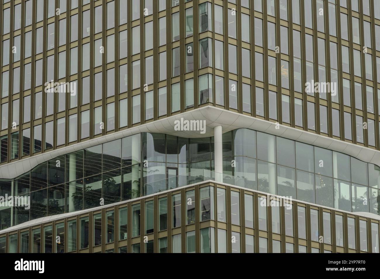 Partial view of the ultra-modern Dutch office towers Stock Photo - Alamy