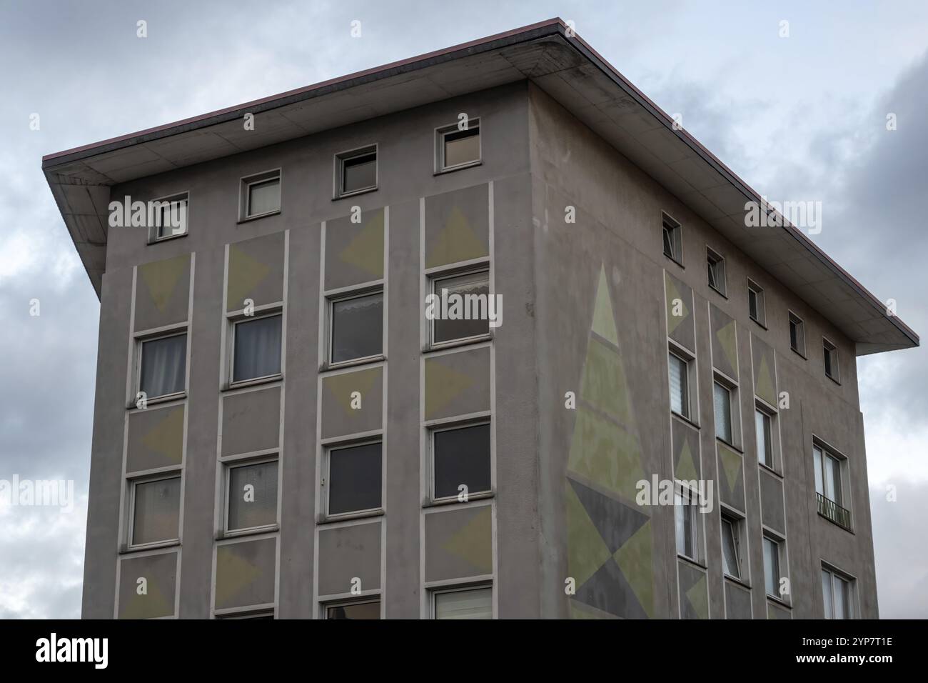 Multi-storey residential building from the 60s Stock Photo - Alamy