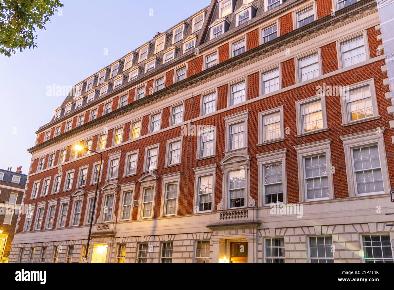 London, UK- September 19, 2024: Elegant Brick Building in London at ...