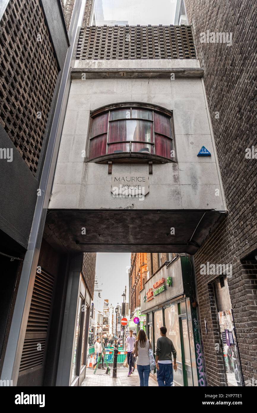 London, UK- September 19, 2024: Maurice House passageway leading to a ...