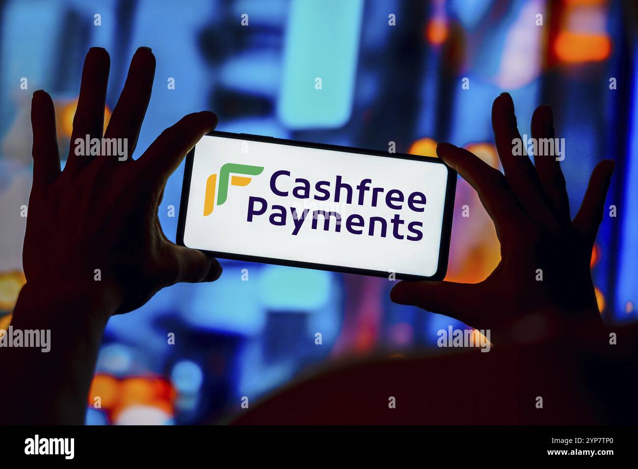 In this photo illustration, the Cashfree Payments logo is displayed on ...