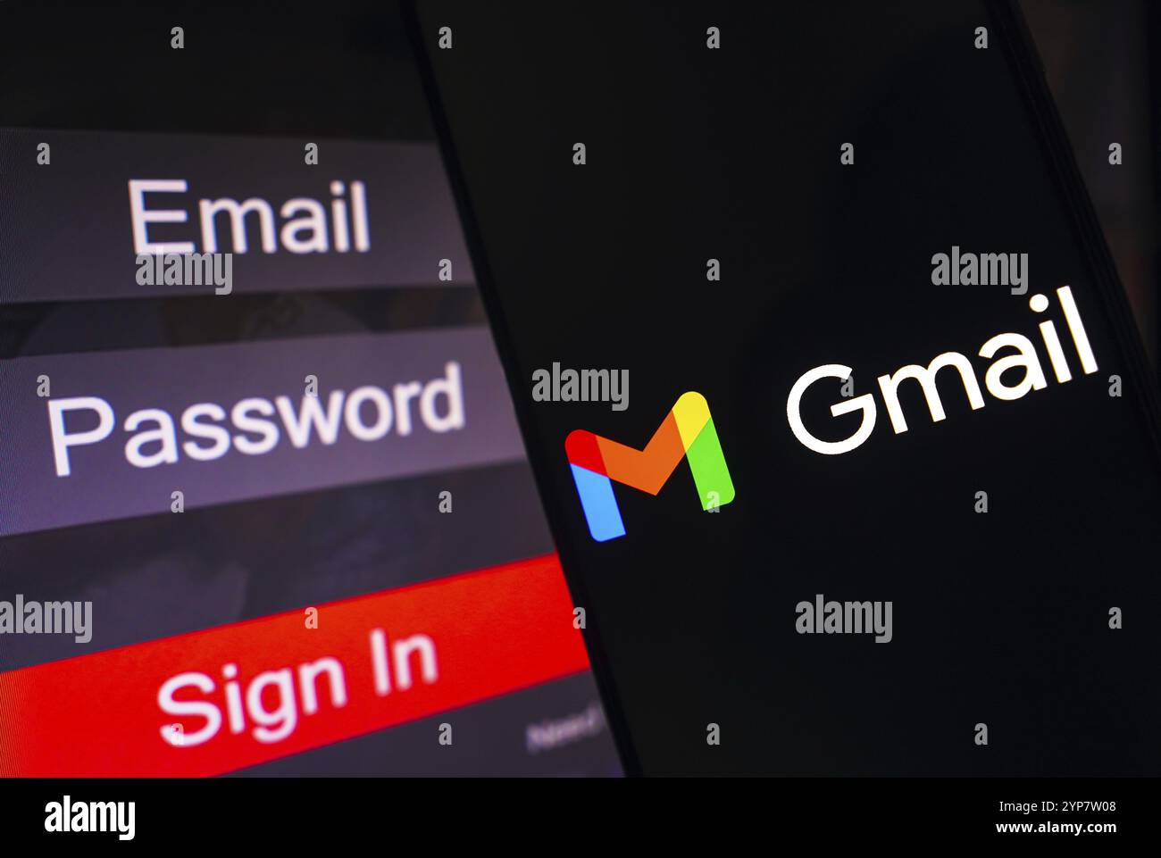 In this photo illustration, the Gmail logo is displayed on a smartphone ...