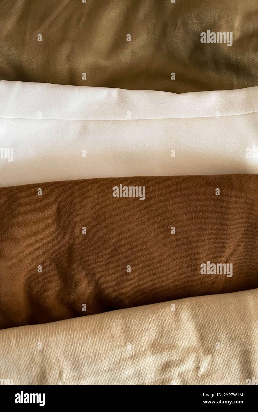 Textures of different fabrics in one frame Stock Photo - Alamy