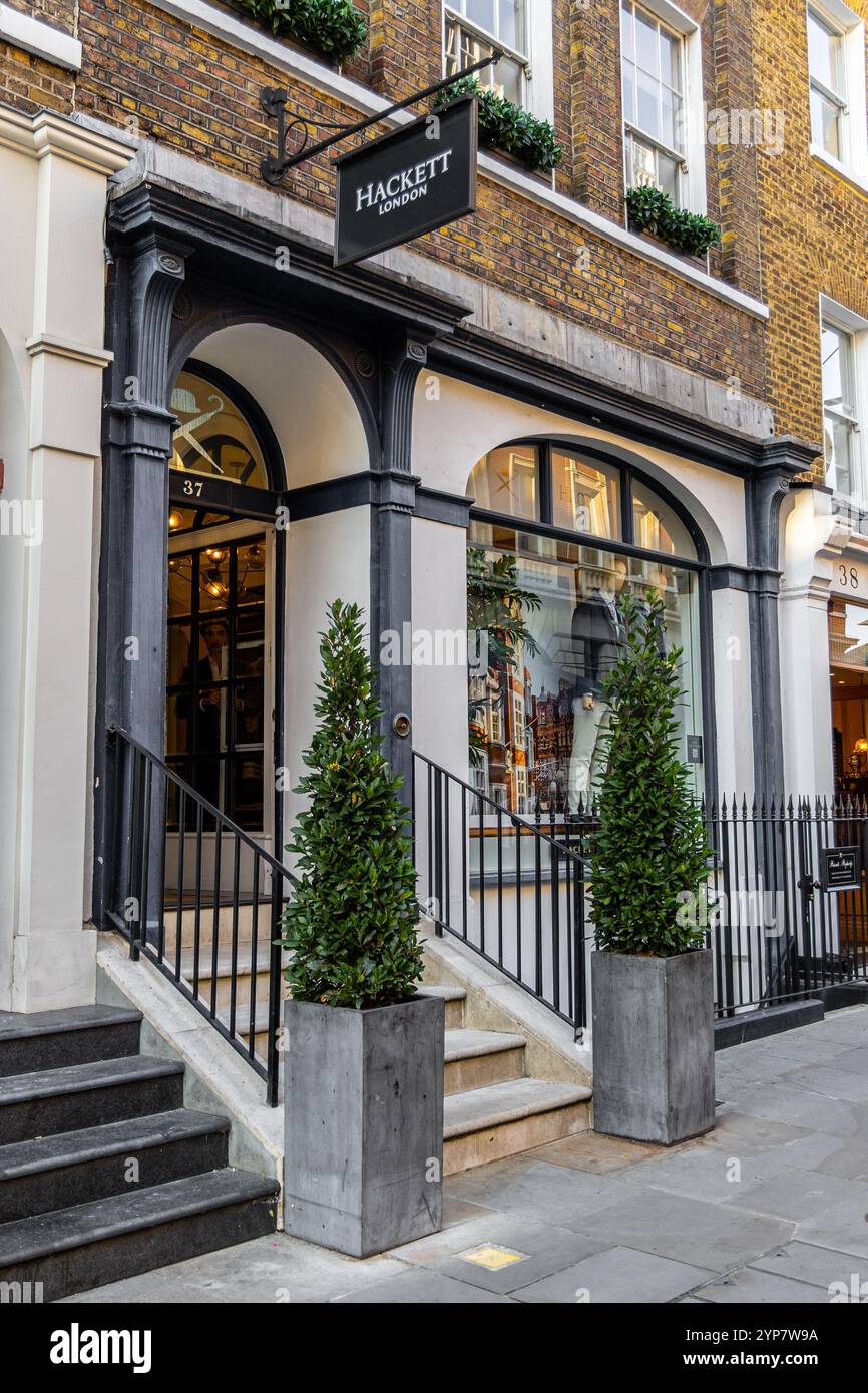 London, UK- September 19, 2024: A Hackett clothing outlet in Soho Stock ...