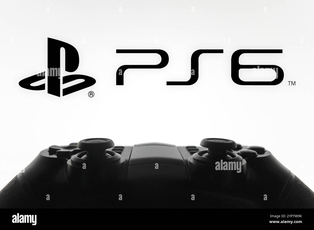 In this photo illustration, the PlayStation 6 (PS 6) logo is displayed ...