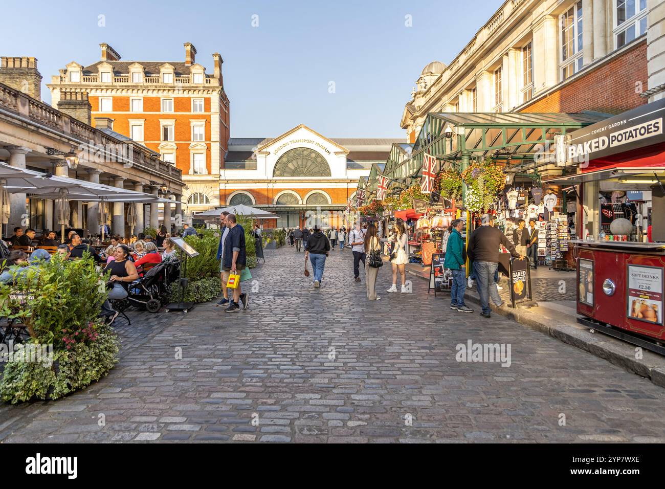 London, UK- September 19, 2024: Charming cobblestone streets of Covent ...
