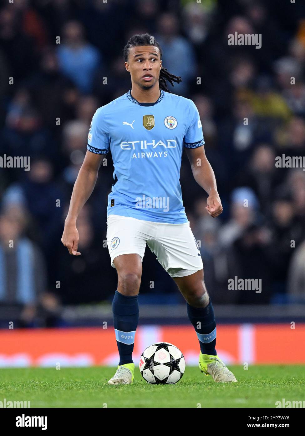 MANCHESTER - Nathan Ake of Manchester City FC during the UEFA Champions ...