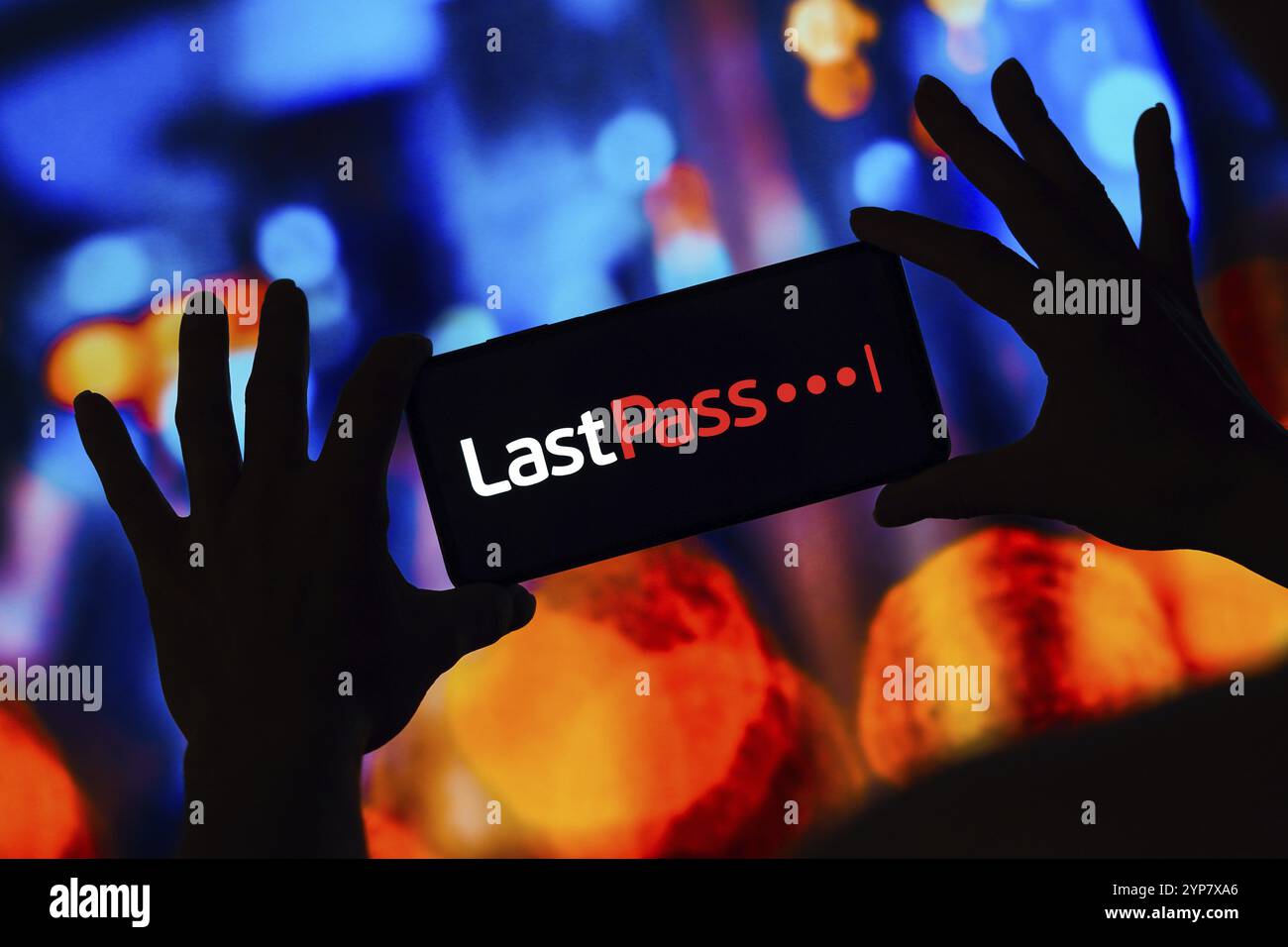 In this photo illustration, the LastPass Password Manager logo seen ...