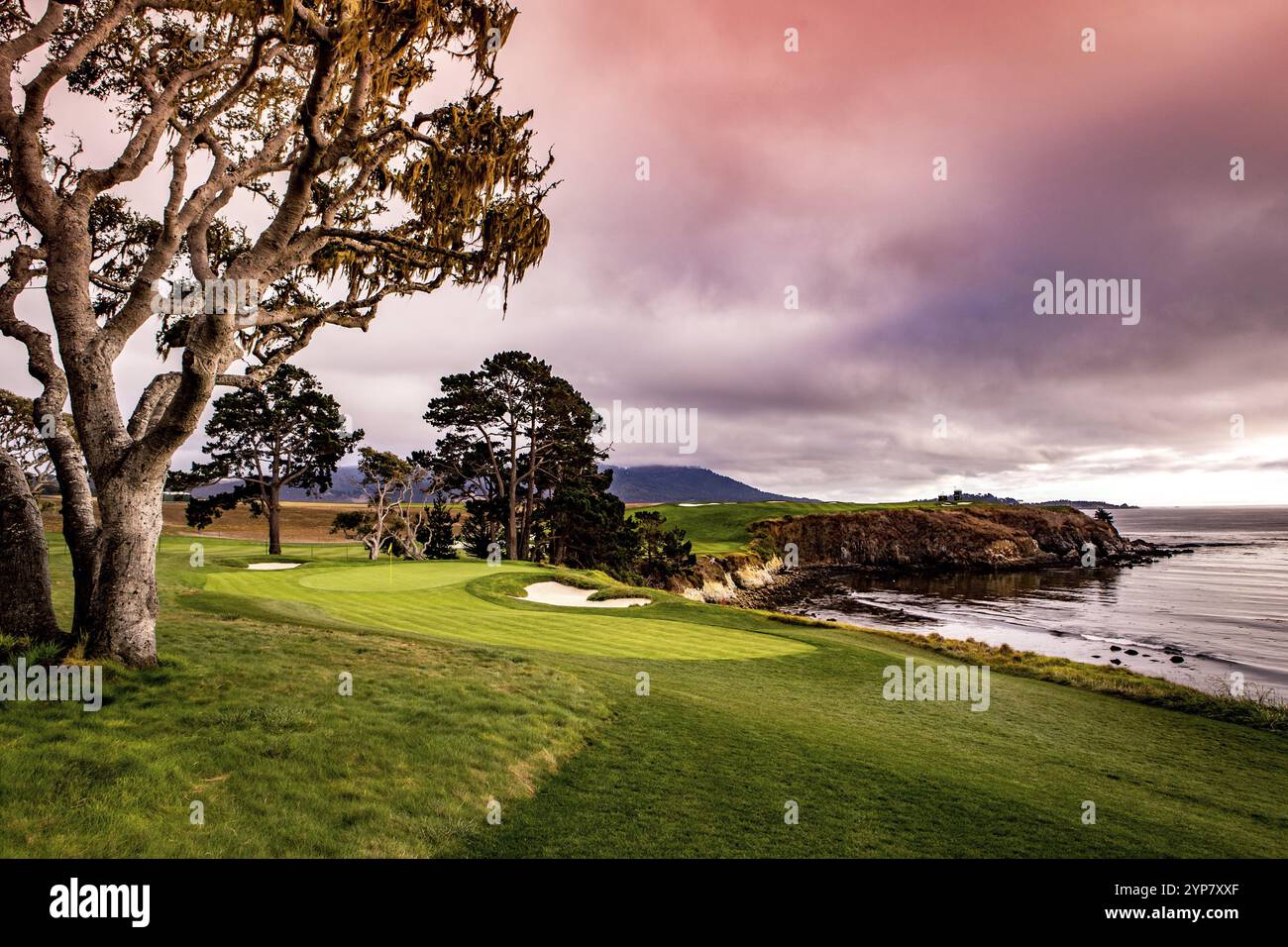 Pebble Beach golf course, Monterey, California, usa Stock Photo - Alamy