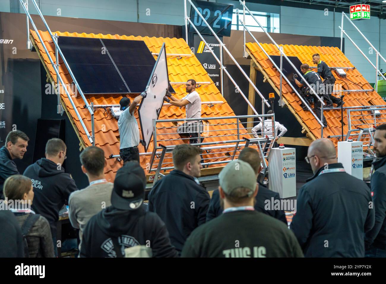 Presentation of the rapid installation of a solar system on a ...