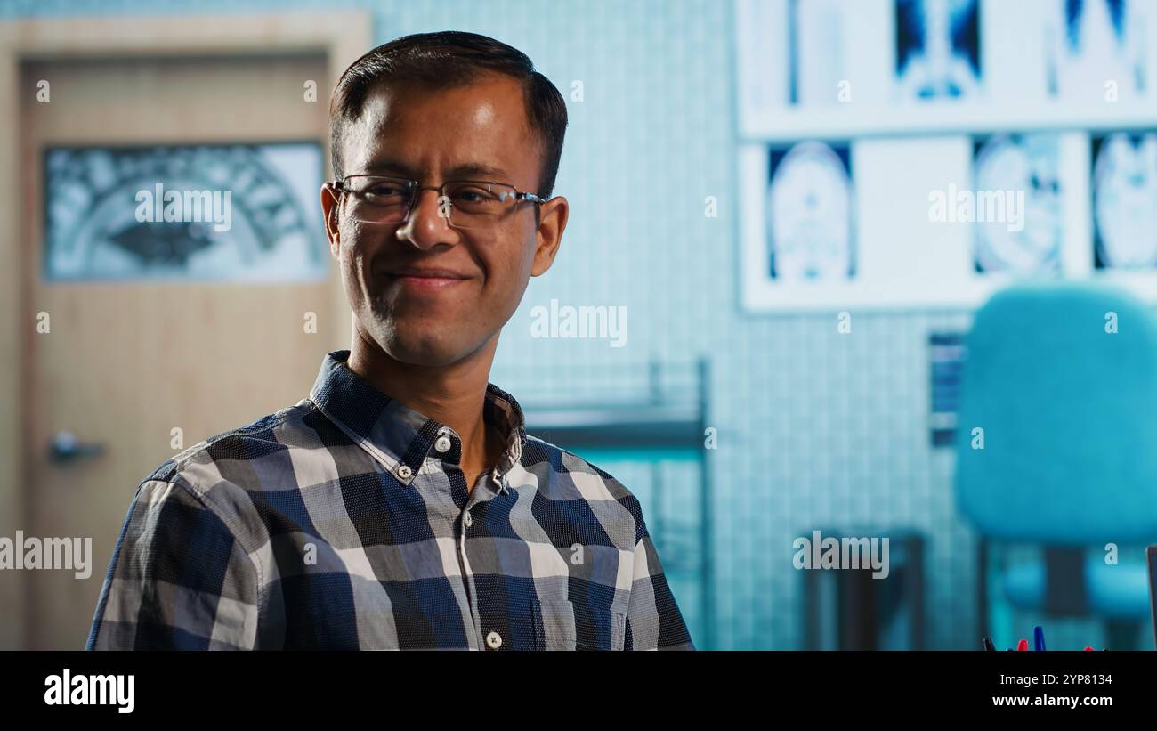 Indian medic explaining diagnostics through test results with her ...
