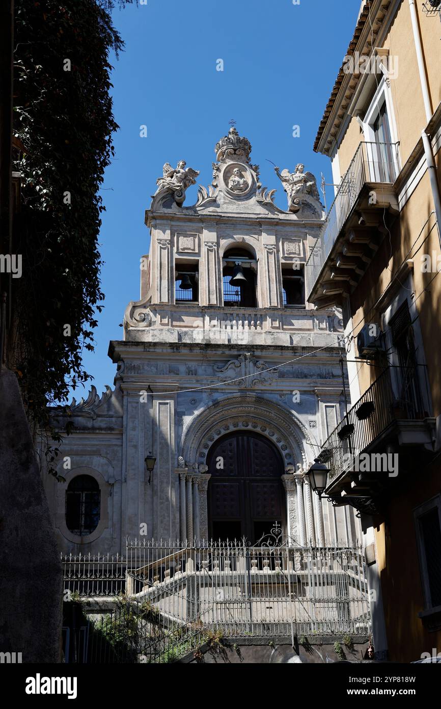 15th-century Romanesque church portal of the Chiesa di Sant' Agata al ...