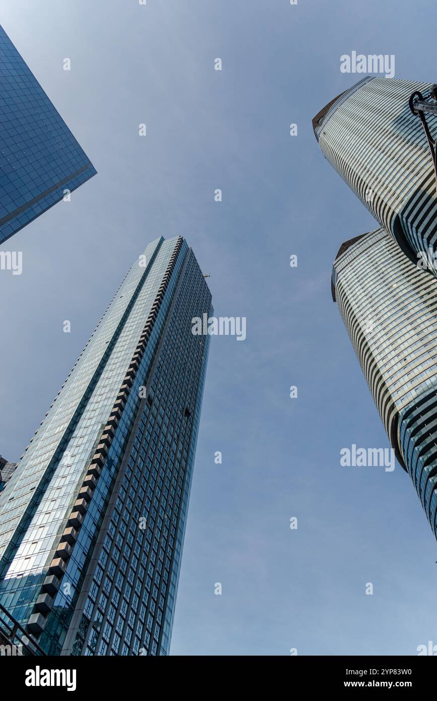 Toronto sky scrapers and CN Tower Stock Photo - Alamy