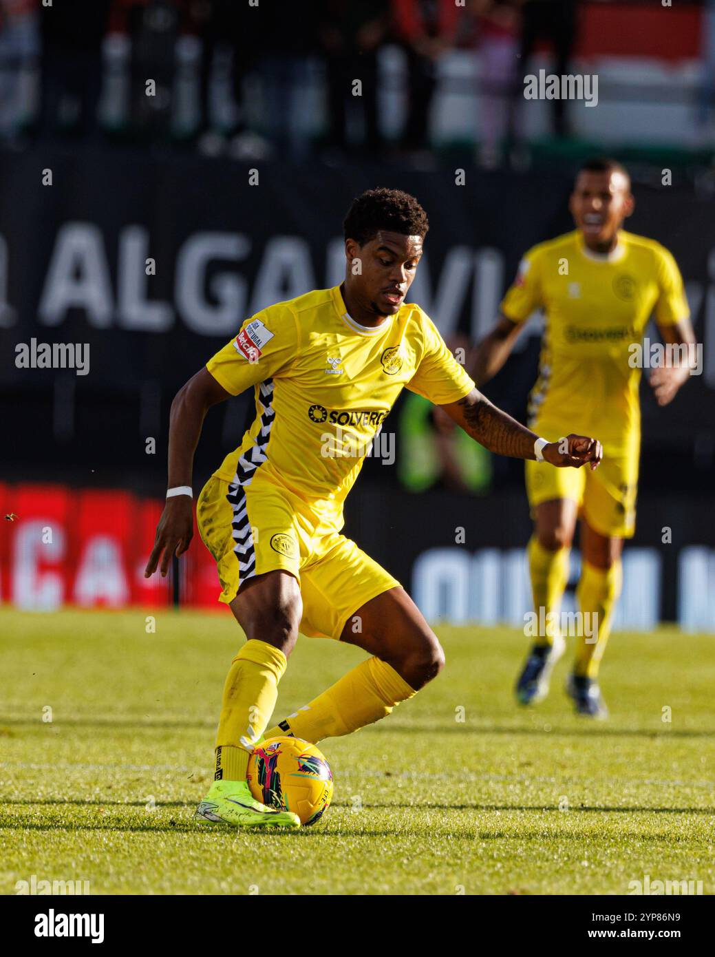 Nigel Thomas seen during Liga Portugal game between teams of CF Estrela ...