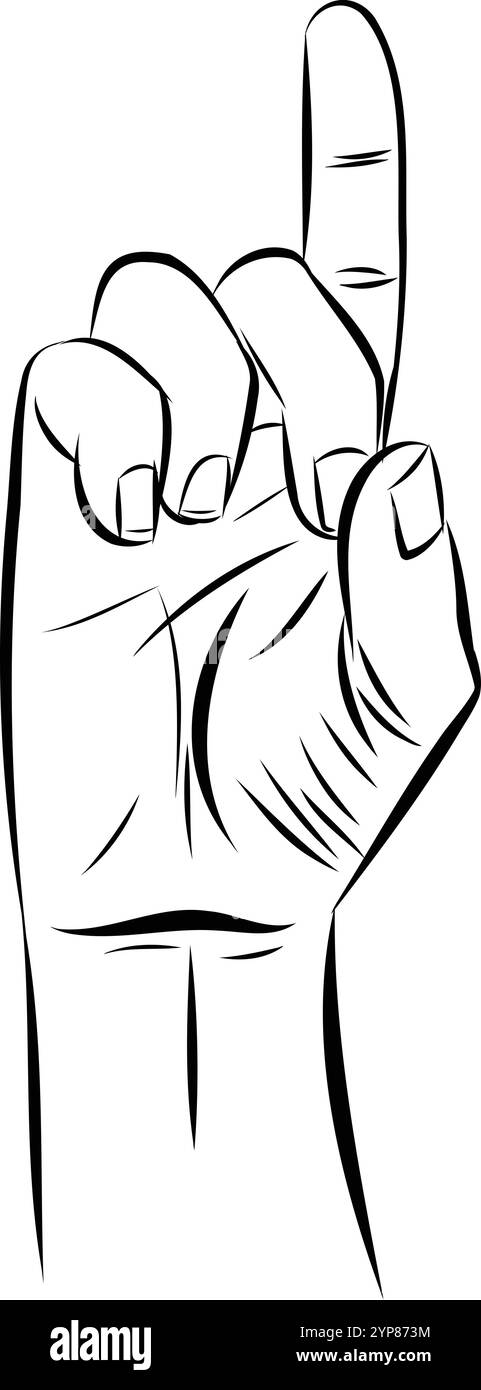 Hand sign language alphabet Stock Vector Images - Alamy