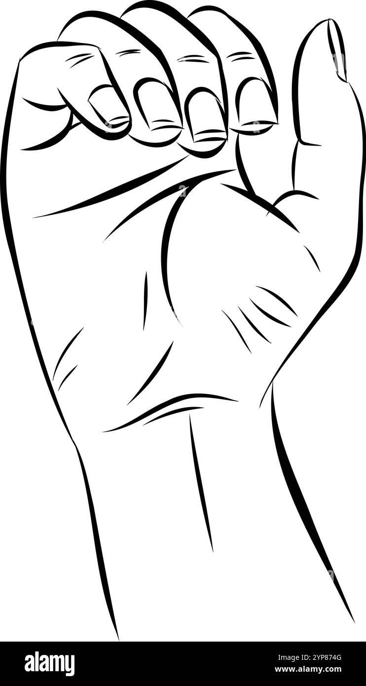 Hand Sign language alphabet gestures, Deaf-mutes hand language, Hand ...