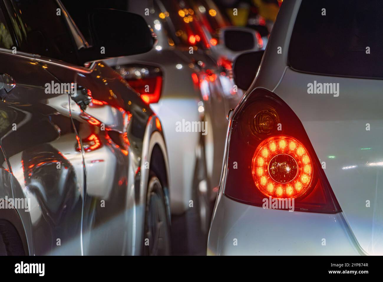 Car waiting at junction hi-res stock photography and images - Alamy