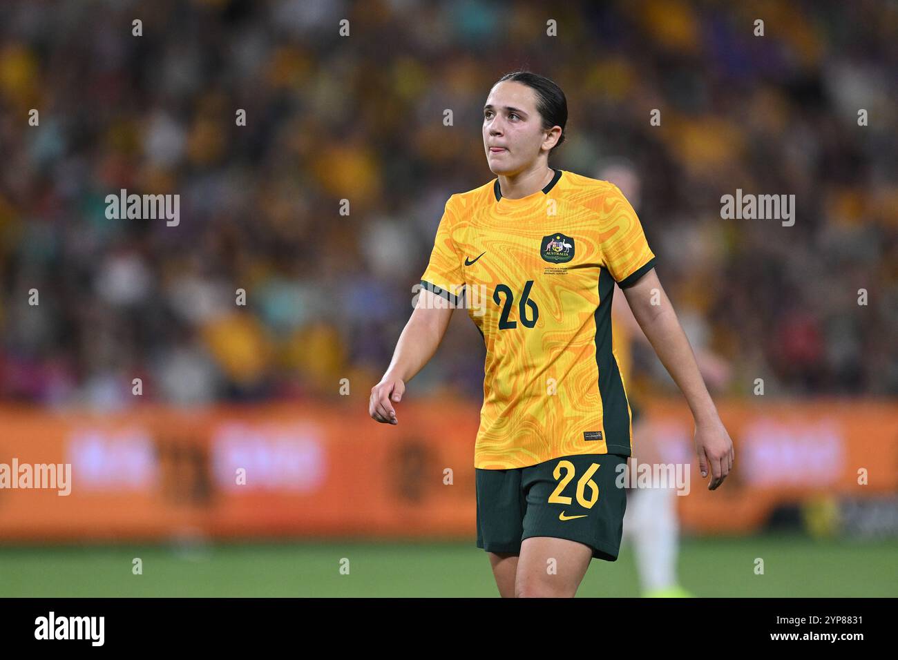 Gold Coast, Australia. 28th Nov, 2024. Daniela Galic of the Matildas ...