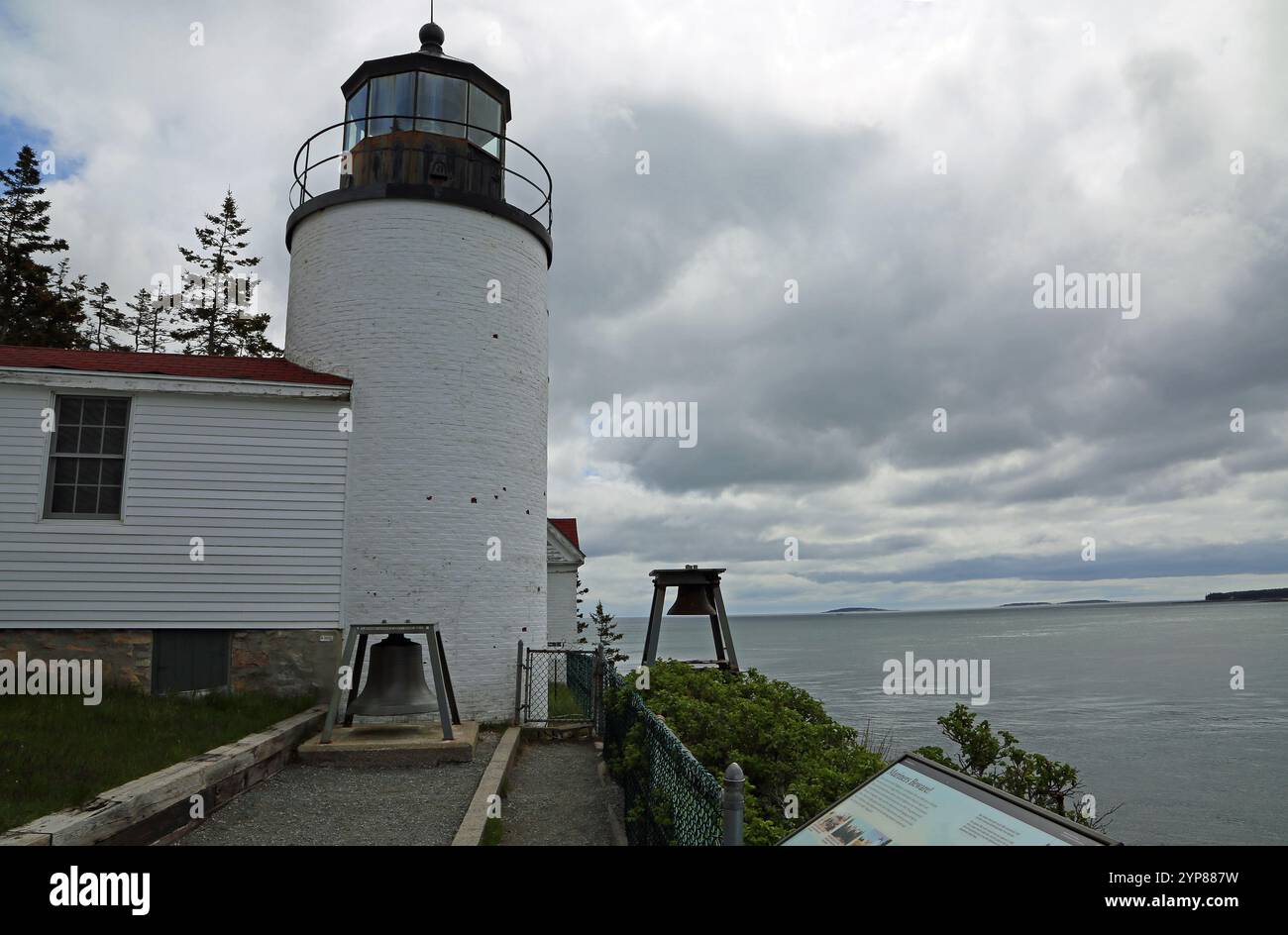 The coast and Bass Harbor Head Light Station, Acadia National Park ...