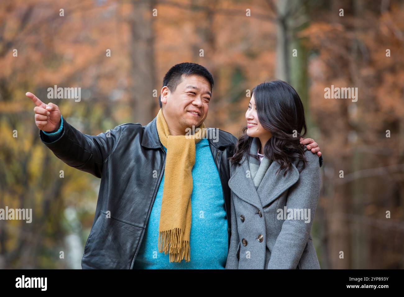 Couple with an age difference Stock Photo - Alamy