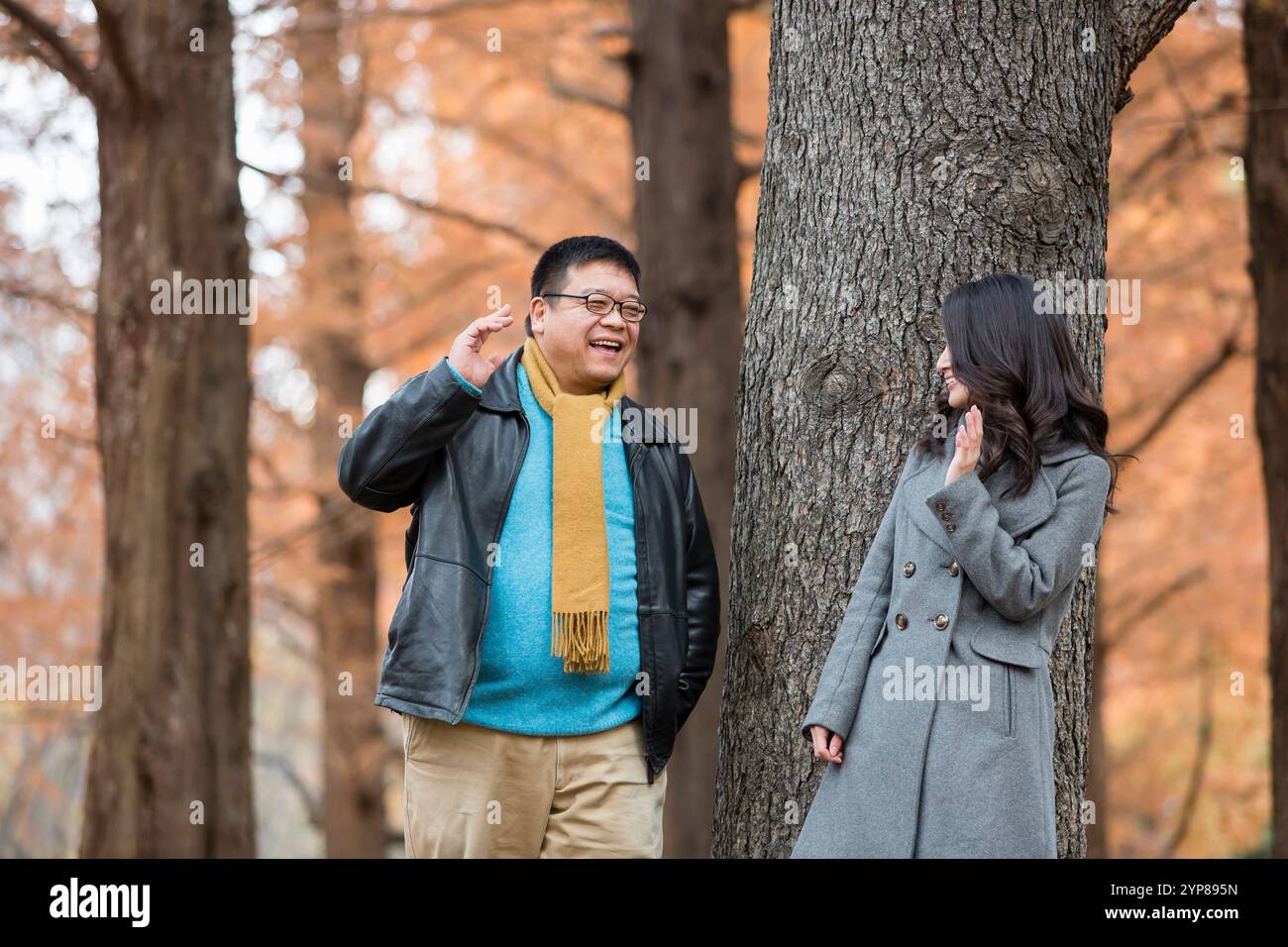 Couple with an age difference Stock Photo - Alamy