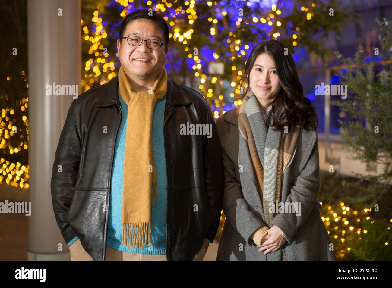 Couple with an age difference Stock Photo - Alamy