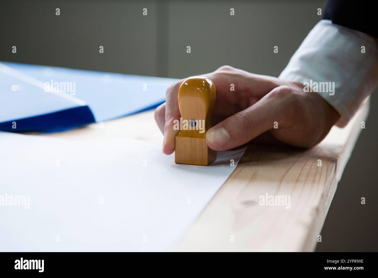 Hand stamping seals Stock Photo - Alamy