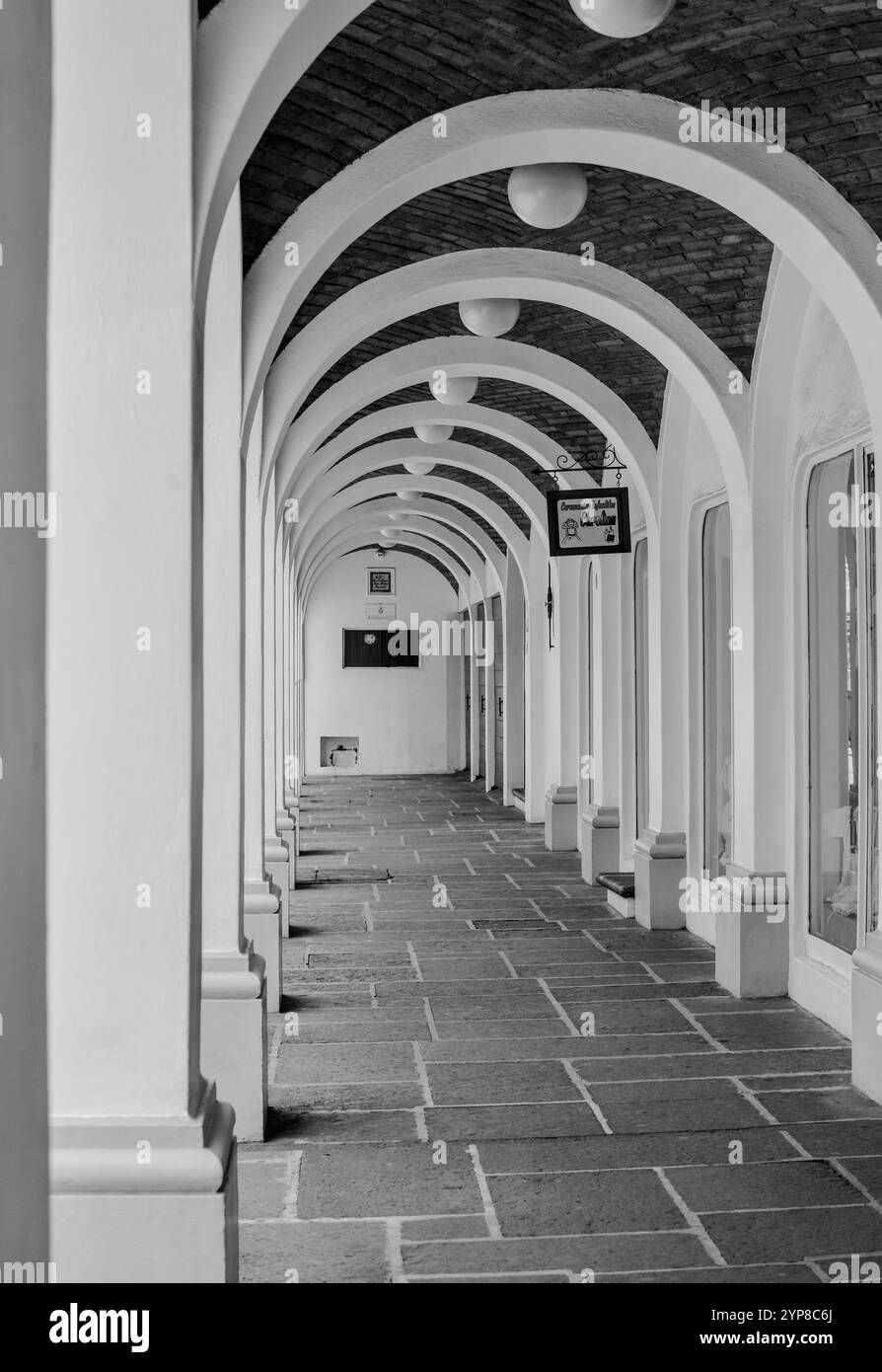 Arches path in Mexico Stock Photo - Alamy