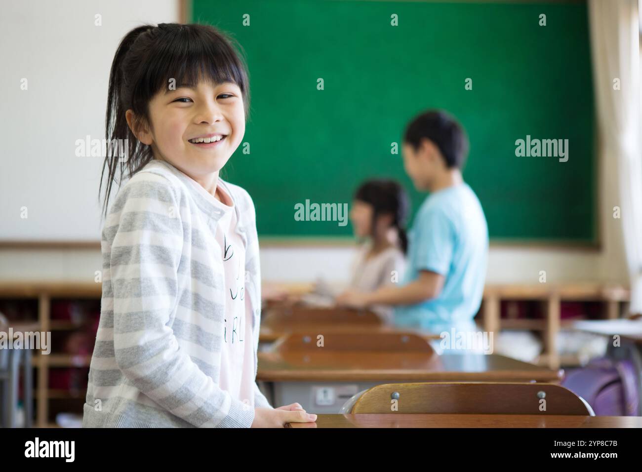 Primary school pupil in classroom Stock Photo - Alamy