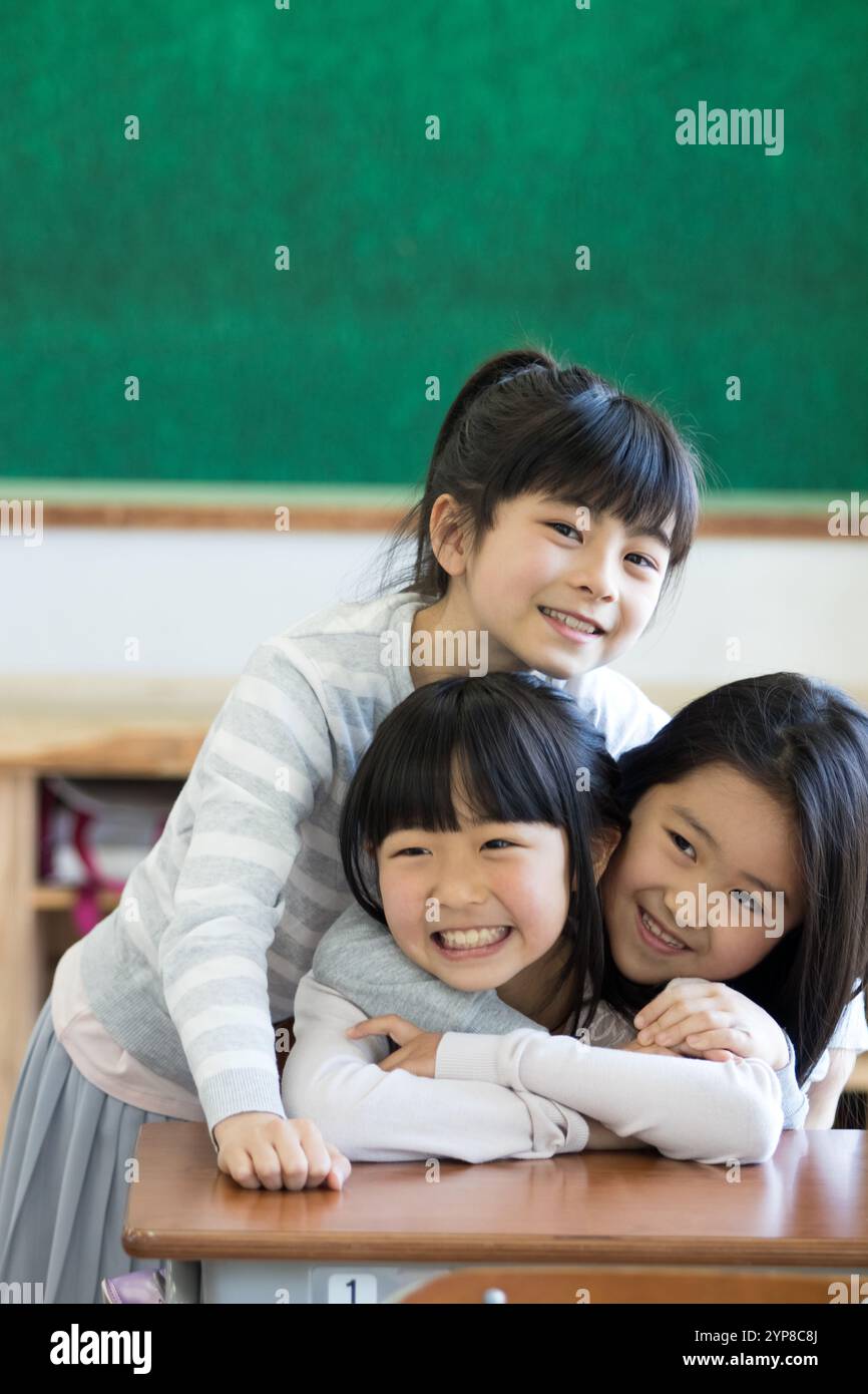 Primary school pupil in classroom Stock Photo - Alamy
