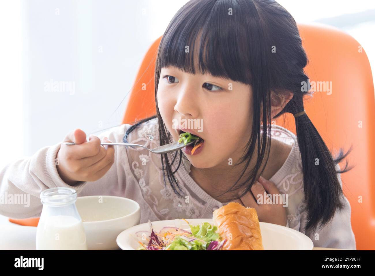 Primary school children eating school lunch Stock Photo - Alamy